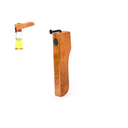Décapsuleur personnalisé en bois Clasinger - laboiteaobjets.com